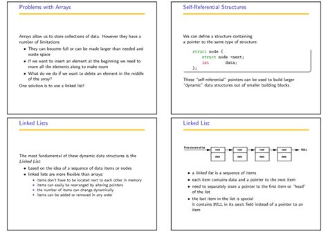 Extra Material Lists Slides Problems With Arrays Arrays Allow Us To