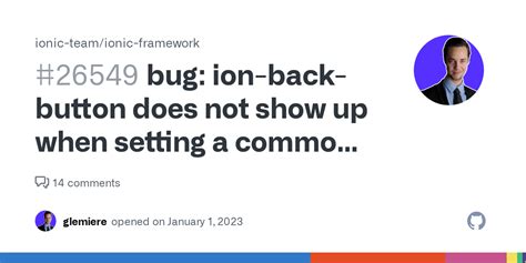 Bug Ion Back Button Does Not Show Up When Setting A Common Header In