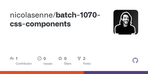 Github Nicolasennebatch 1070 Css Components