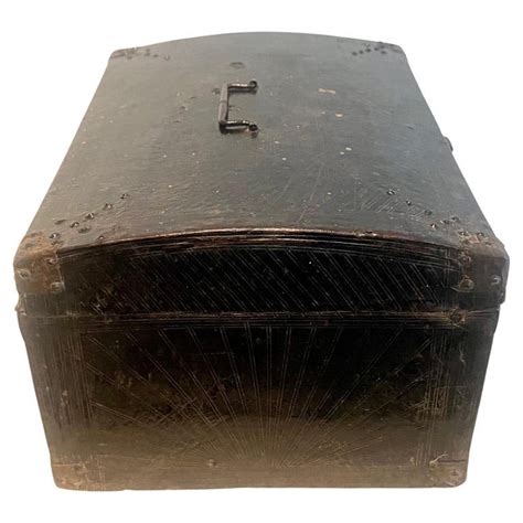 Proantic Coffret Messager d époque Louis 14 En Bois Gainé De Cuir