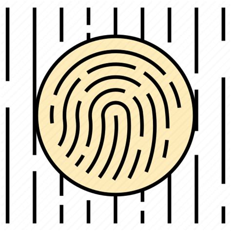 Fingerprint Security Encryption Data Safe Biometric Icon Download On Iconfinder