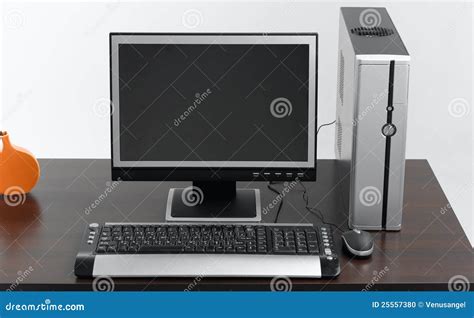 Desktop Computer And Cpu Stock Photo Image Of Internet 25557380