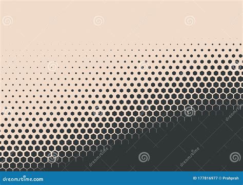 2d Abstract Geometric Wave Hex Halftone Pattern Stock Vector Illustration Of Halftone Music