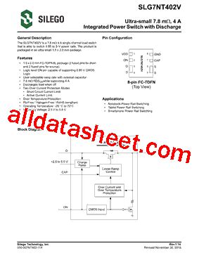 SLG7NT402V Datasheet PDF Dialog Semiconductor