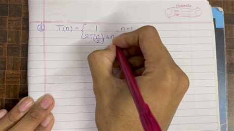 All Methods Of Solving Recurrence Relations Design And Analysis Of Algorithms Daa Ipu