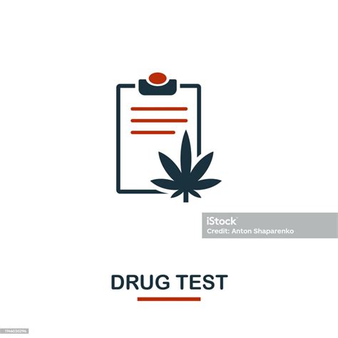 약물 테스트 아이콘입니다 의료 아이콘 컬렉션에서 창조적 인 디자인 웹 디자인 애플 리 케이 션 소프트웨어 인쇄 사용에 대 한 두