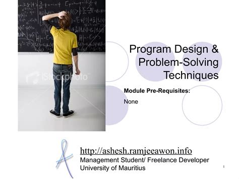 program design and problem solving techniques ppt programming