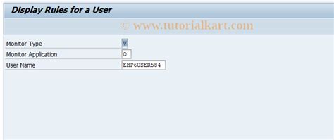 fcom rule user ov sap tcode display rule for a user