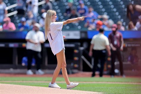 Hawk Tuah Girl Throws Out First Pitch At Mets Vs Athletics Game