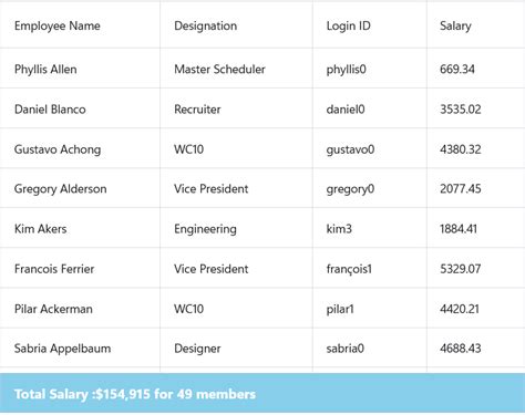 How To Customize The Table Summary Row In Net Maui Datagrid