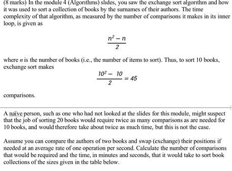 Solved 8 Marks In The Module 4 Algorithms Slides You Chegg