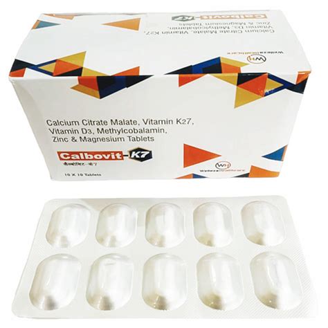 Calcium Malate Vitamin K27 Vitamin D3 Methylcobalamin Zinc And Magnesium Tablets Drug Type