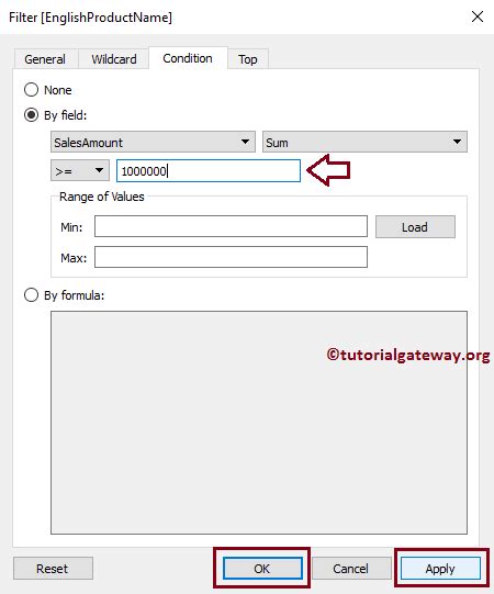 Conditional Filters In Tableau