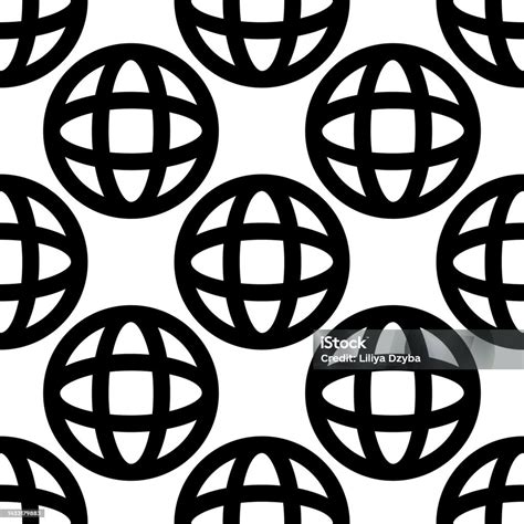Ball Globe Seamless Pattern Earth Icon Stock Illustration Download Image Now Backgrounds