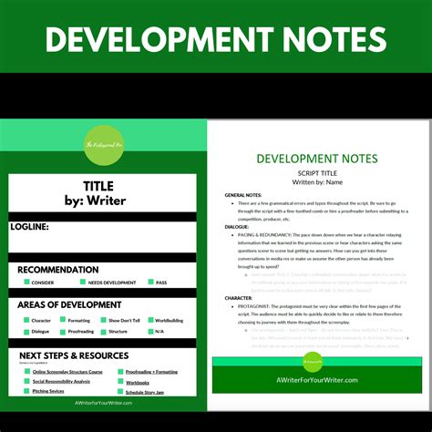 Detailed Screenplay Feedback