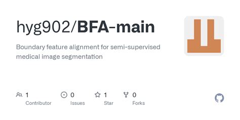Github Hyg902bfa Main Boundary Feature Alignment For Semi