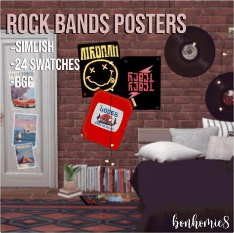 Band Posters Sims 4 Cc