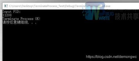 使用terminateprocess函数实现结束指定进程 Csdn博客
