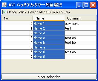 Jtableheader Column Java Swing Tips