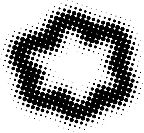 Premium Vector Half Tone Abstract Vector Flower Element