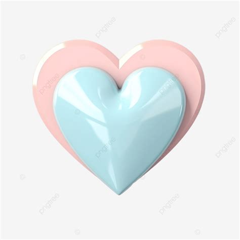 귀여운 파스텔 3d 하트 모양 장식 3d 마음 파스텔 Png 일러스트 및 이미지 에 대한 무료 다운로드 Pngtree