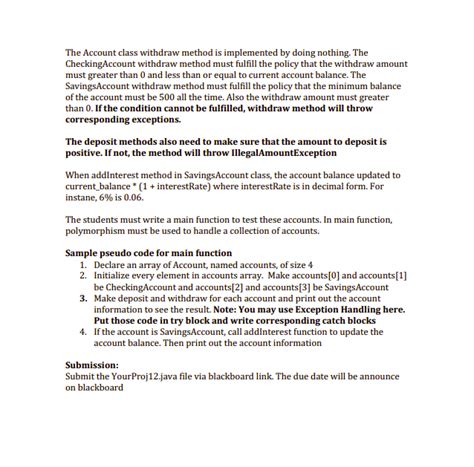 Solved Project Twelve Exception Handle Purpose The Purpose