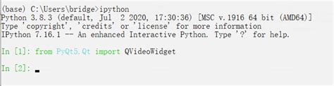 importerror cannot import name ‘qvideowidget‘ from ‘pyqt5 qt‘ cannot