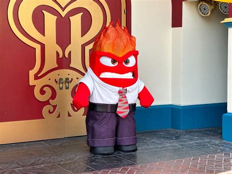 ‘inside Out Anger Meet And Greet Begins At Disney California Adventure