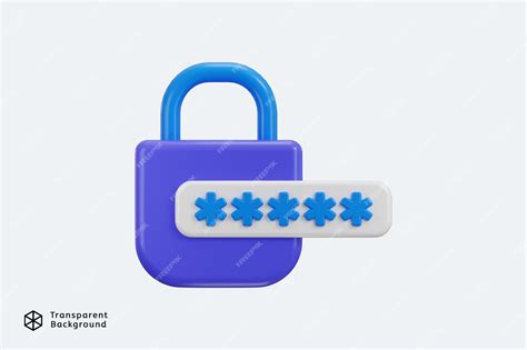 Premium Psd Padlock And Password Icon 3d Render Pin Code Password