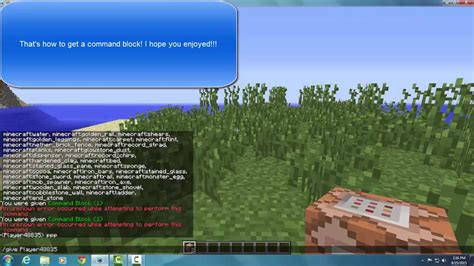 Minecraftedu Command Block Tutorial Youtube