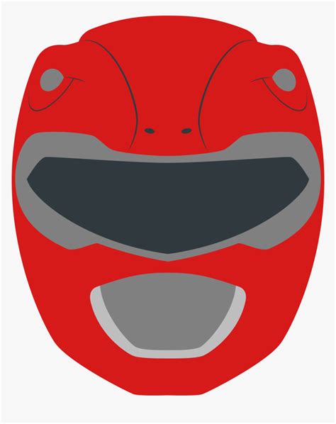 Power Rangers Clipart Helmet Red Power Ranger Svg Hd Png Download