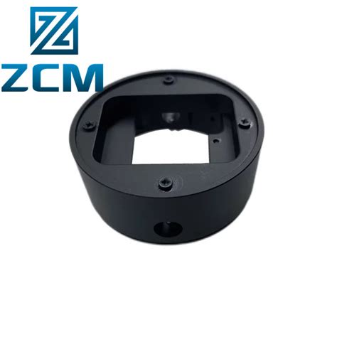 Shenzhen Cnc Measuring Device Parts Machining Custom Made Black Round Aluminum Measurement