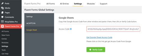 Google Sheets Integration With WP Fluent Forms WP Manage Ninja