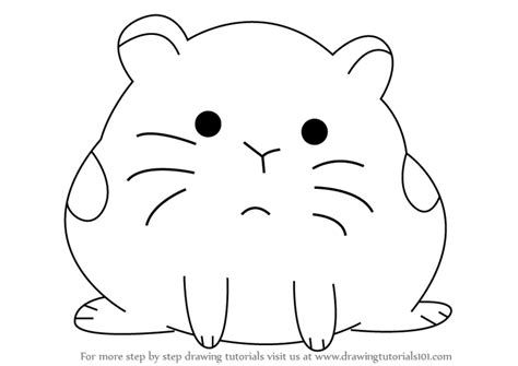 Learn How To Draw Hamster From We Bare Bears We Bare Bears Step By Step Drawing Tutorials