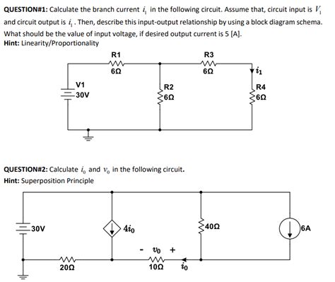 Solved QUESTION Calculate The Branch Current I In The Chegg Com