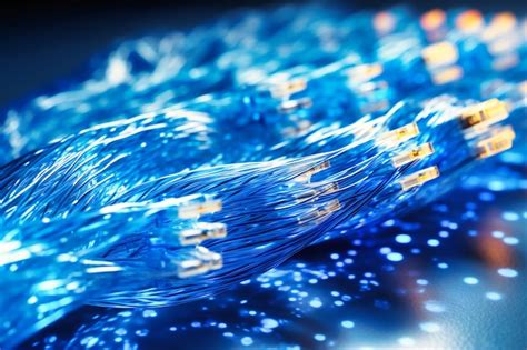 Premium Photo Telecommunication Ethernet Cables Linked To An Internet Switch Representing Data