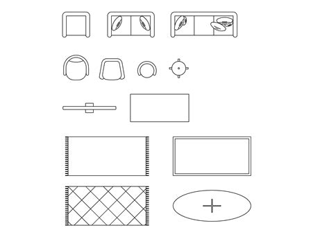 2d Furniture Revit Floor Plan Parametric Families 2d Revit