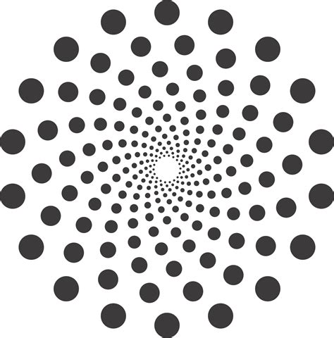 Dotted Circle Pattern Abstract Half Tone Graphic Circular Textured
