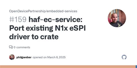 Haf Ec Service Port Existing N1x Espi Driver To Crate · Issue 159 · Opendevicepartnership