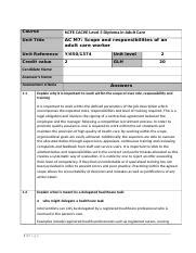 Title NCFE CACHE Level Diploma Scope And Responsibilities Of Course Hero