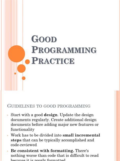 Lecture 3a Good Programming Practice Pdf