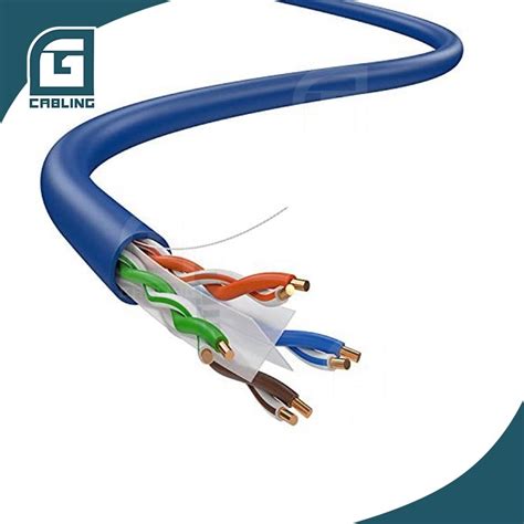 케이블 연결 Utp Lan 케이블 Cat5e Cat6 Cat6a 컴퓨터 통신 케이블 꼬임 4쌍 구리 단색 와이어 실내 데이터