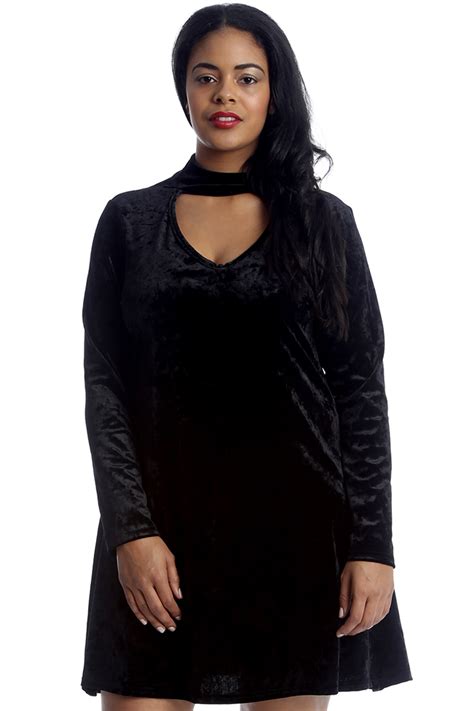 New Womens Plus Size Top Ladies Velvet Tunic Swing Long Sleeve Warm