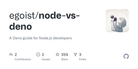 Github Egoistnode Vs Deno A Deno Guide For Nodejs Developers