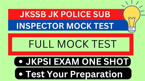 JKSSB JKPSI FULL MOCK TEST YouTube