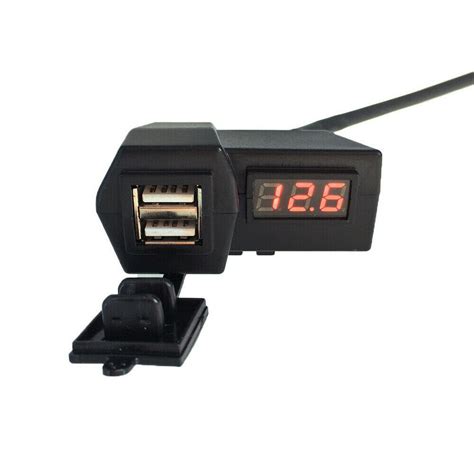 Гнездо за зареждане на мото телефон Кормило USB Бърз волтметър ...