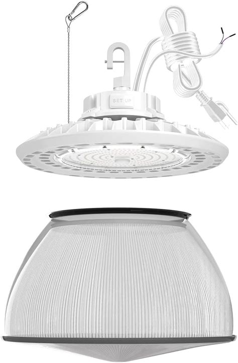 Jc Lgl 200w Led High Bay Lights Dimmable 5000k Bundle Reflector With