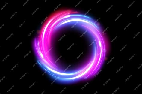 Premium Vector Abstract Ring Light Effect Isolated On Dark Background