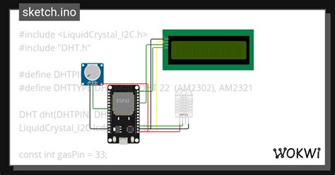 Air Quality Wokwi Esp32 Stm32 Arduino Simulator