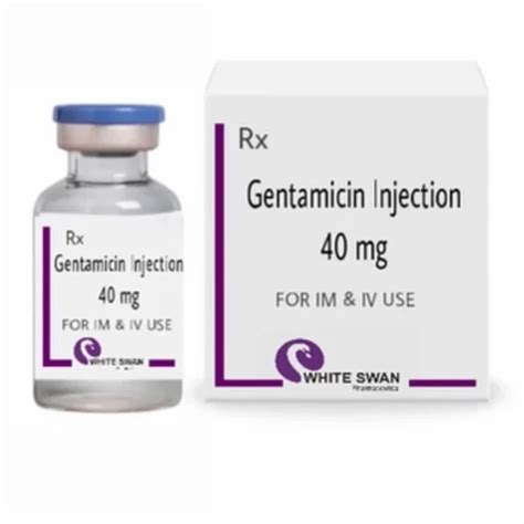 White Swan 40 Mg Gentamicin Injection At ₹ 39 Vial In Varanasi Id 2856292803688
